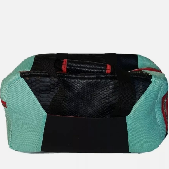 Sprayground | Bags | Sprayground Aqua Black Croc Embossed Duffle Bag ...